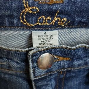 Cache | Jeans | Vintage Rhinestone Embellished Cache Jeans Size 4 ...